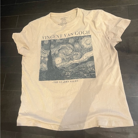 Mighty Fine | Tops | Mighty Fine Cream Graphic Tshirt | Poshmark